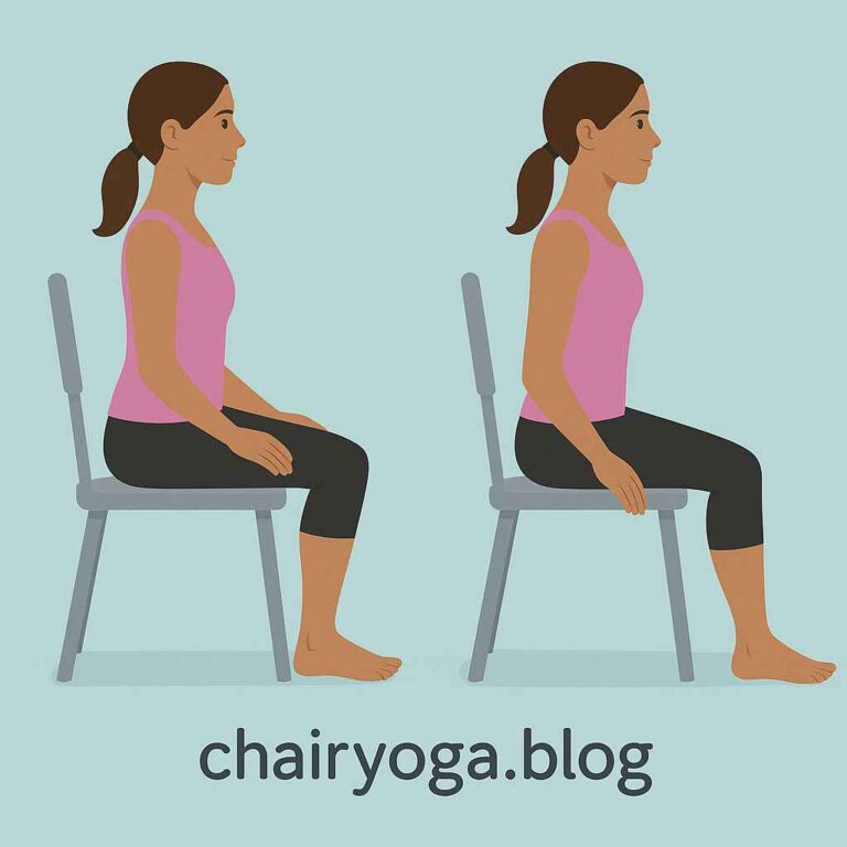 Free Printable Chair Yoga for Seniors with Pictures (11 Easy Poses ...