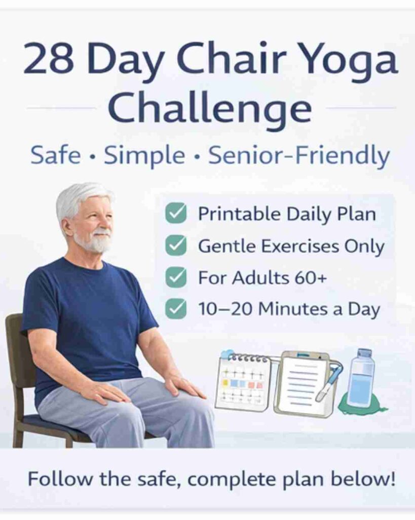 28 Day Chair Yoga Challenge: Full Daily Plan + Avoid These Common ...
